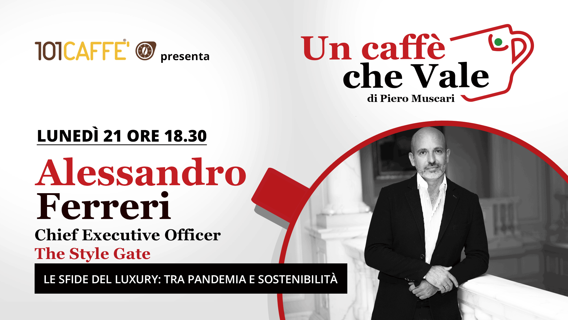 Alessandro Ferreri- un caffè che vale - 21 Settembree | Italia Vale