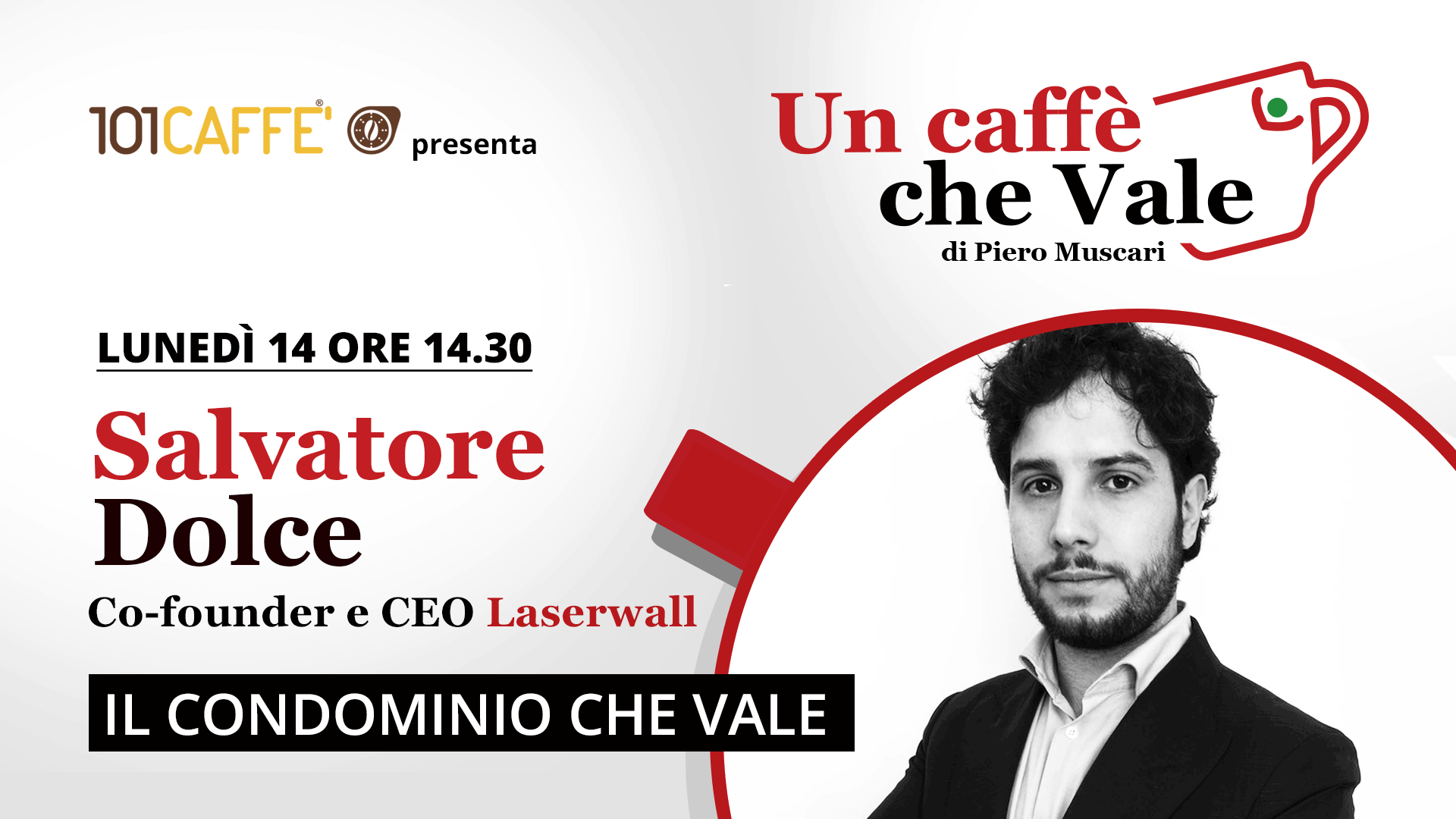 Salvatore Dolce, Un Caffè che Vale| Live del 14 Settembre